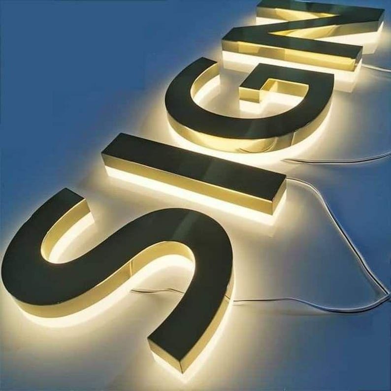 Custom Edge Lit Letters – Sleek Side Glow Signage for Modern Spaces - Etsy