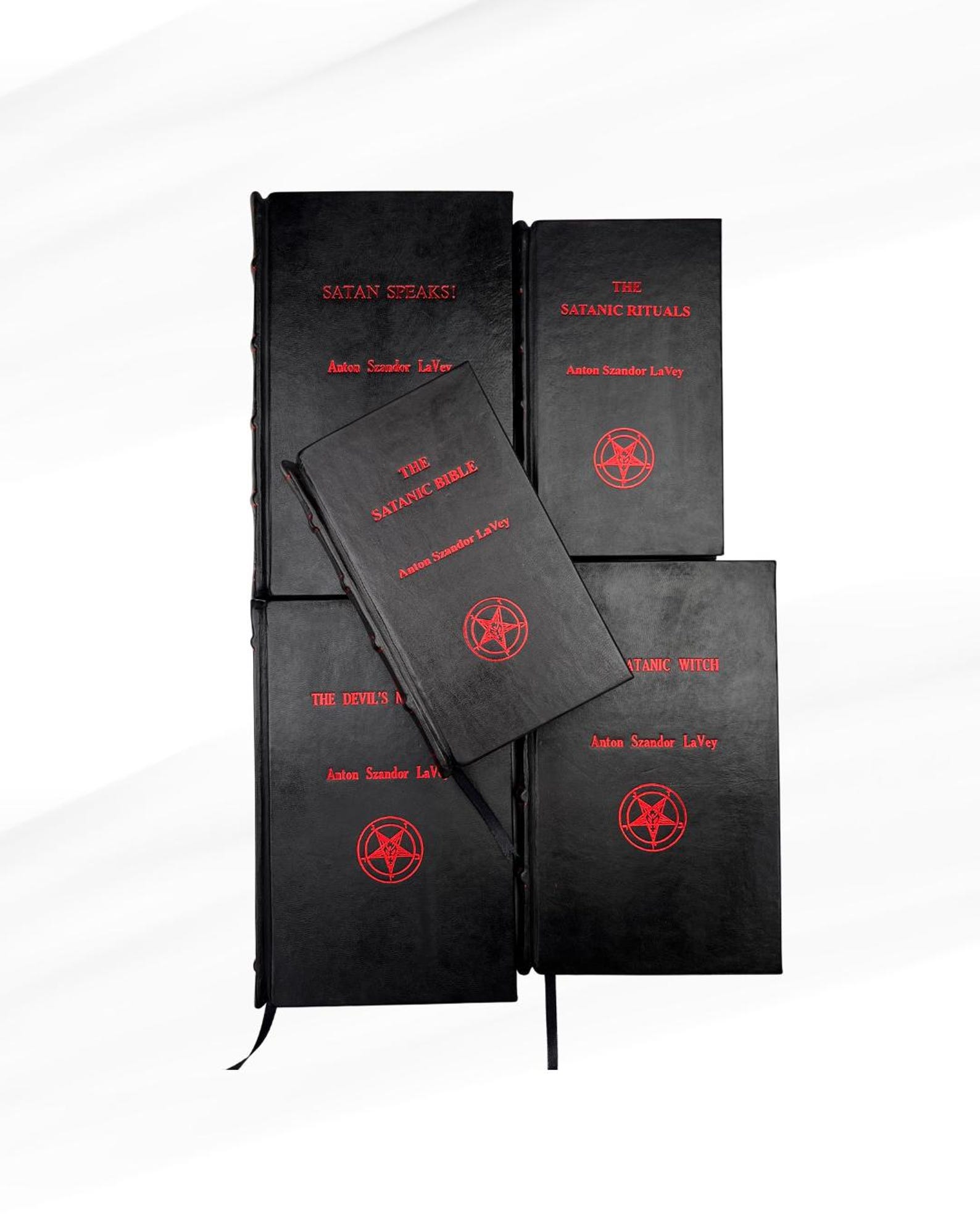 The Satanic Collection by Anton Szandor Lavey Leather-bound Five-book ...