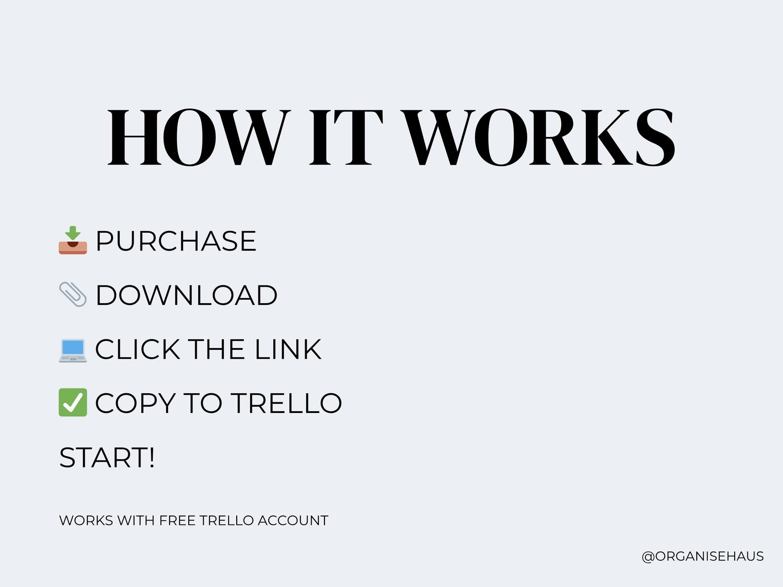Small Business Trello Template | Digital Business Planner | Social ...