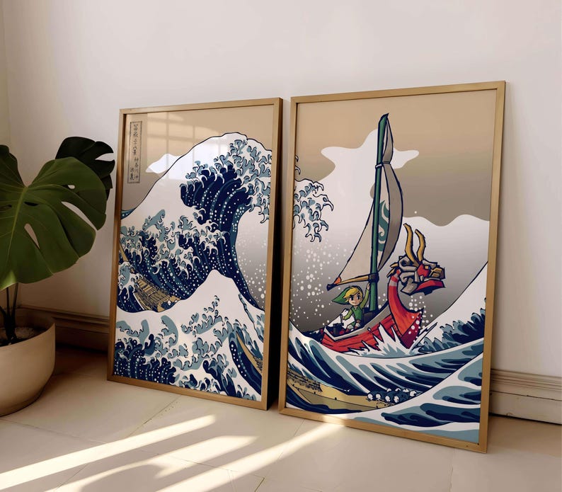 Poster Wind Waker Inspired Gaming Poster Set 2 Prints, Classic ...