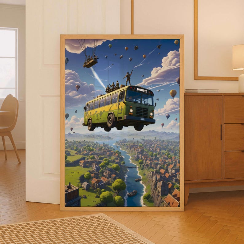 Battle Royale Gaming Poster, Gamer Wall Art Print, Game Room Decor, Y2K ...