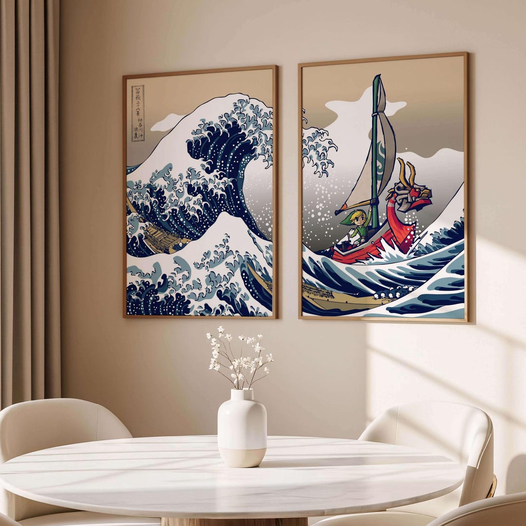 Poster Wind Waker Inspired Gaming Poster Set 2 Prints, Classic ...