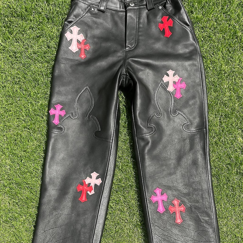 Pink Chrome Hearts Ring - Etsy