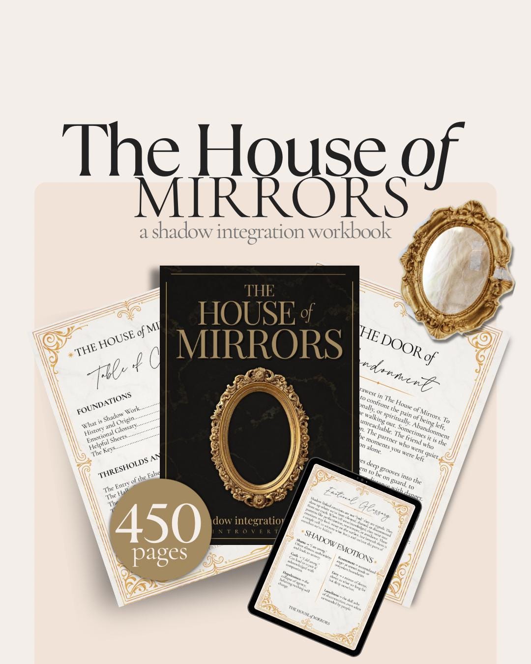 Shadow Work Journal: the House of Mirrors, Self-discovery Workbook (450 ...