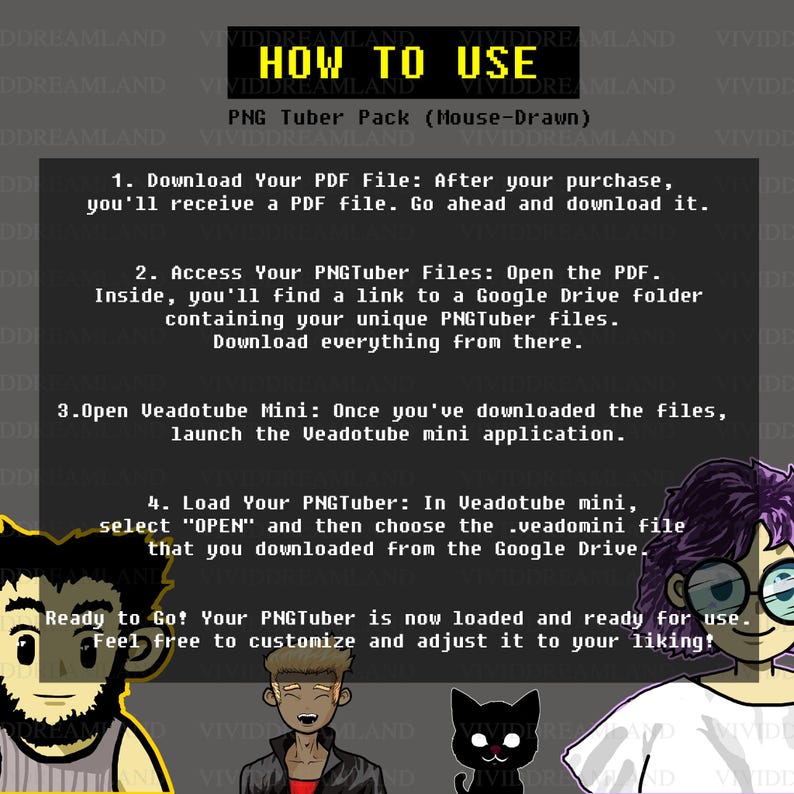 Pngtuber DEAN (mouse-drawn) , Premade Twitch Stream Asset, Pngtuber ...