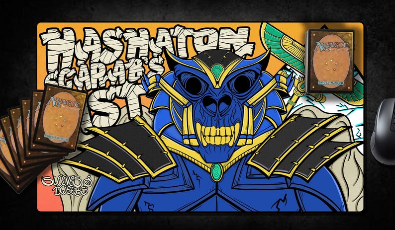 Hashaton, Skarab's Fist Playmat - Etsy