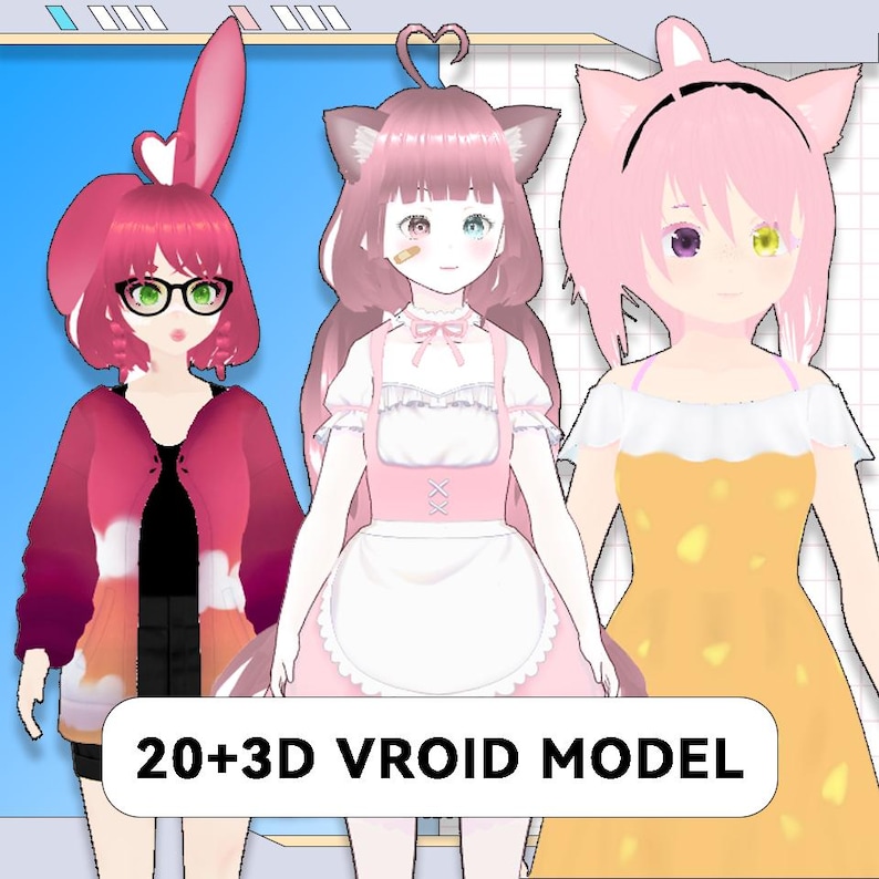 3D Vtuber Vroid Model | Convert 2D Into 3D Vtuber for Streaming | Ready ...