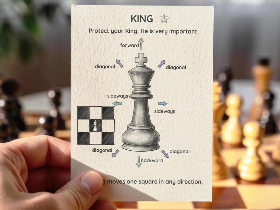 Simple and Memorable Chess Basic Teaching Educational Cards, Proven ...