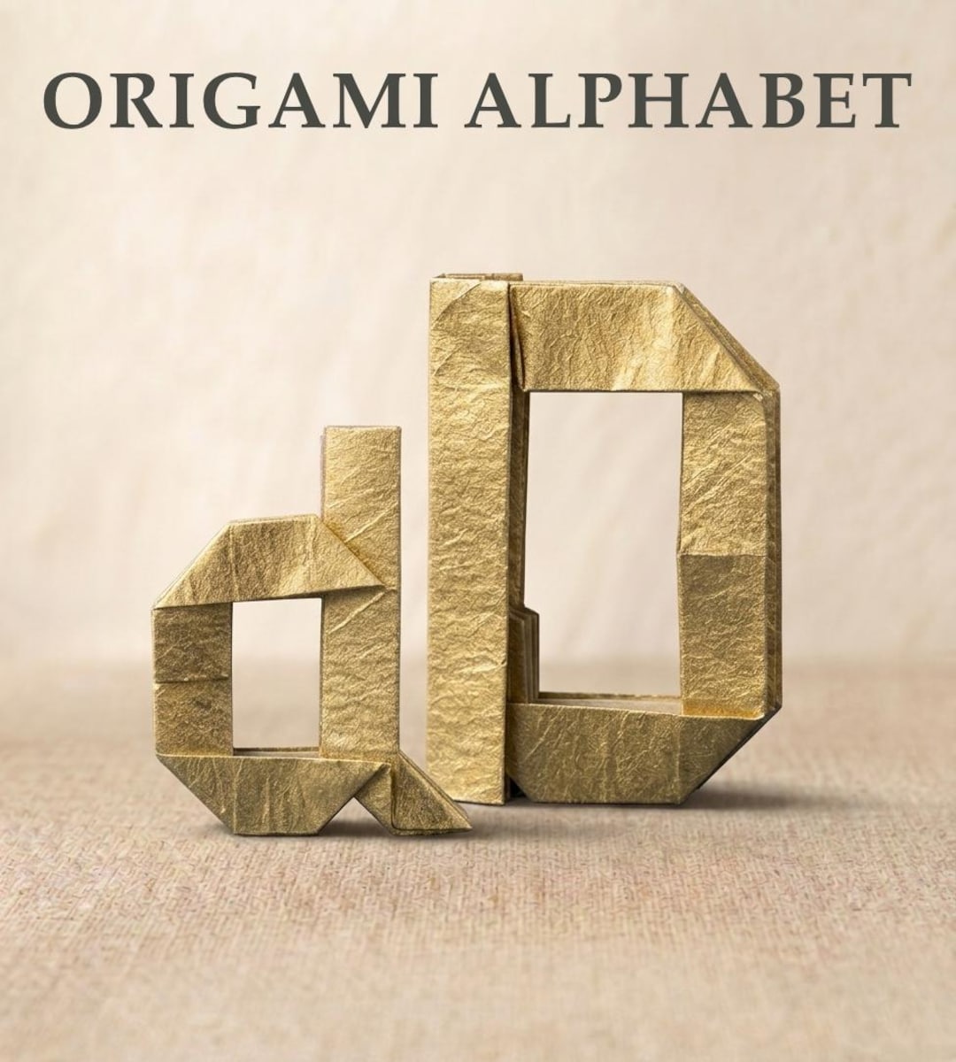 3D Papercraft Letter D Origami Pattern, Kirigami Alphabet Template, DIY ...