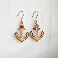 Nautical Earrings SVG Cut File, Lighthouse Earrings Laser File, Sail ...