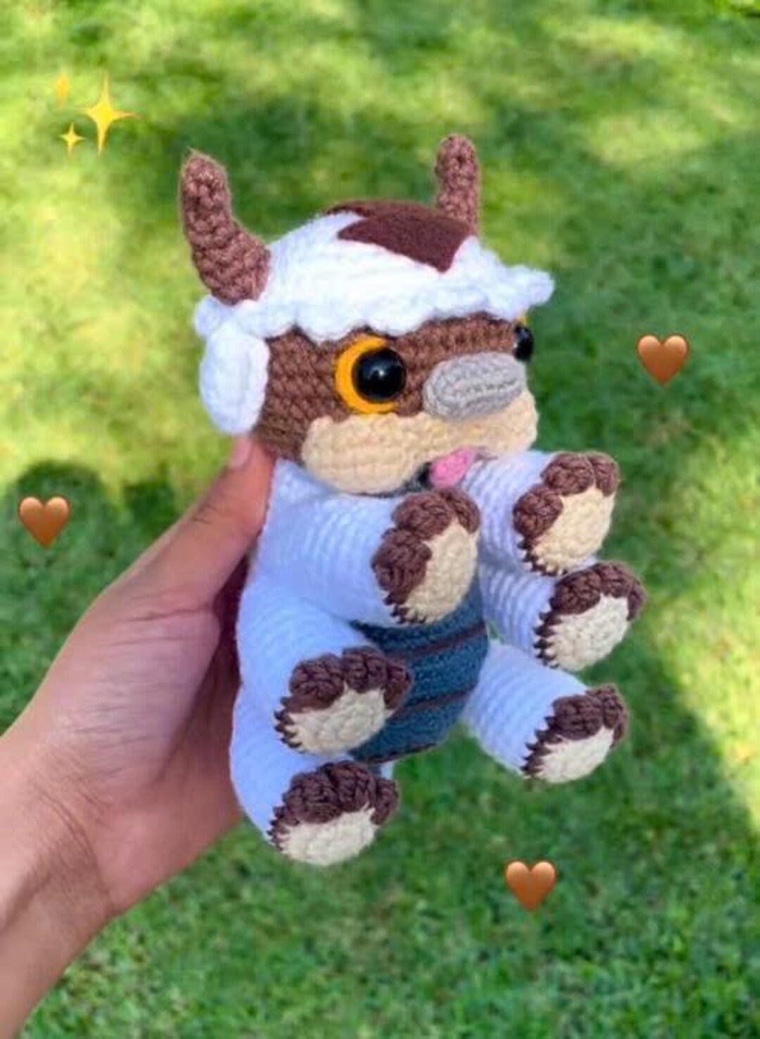 Appa Amigurumi Crochet Pattern – Avatar Bison Plush Diy,avatar Appa ...