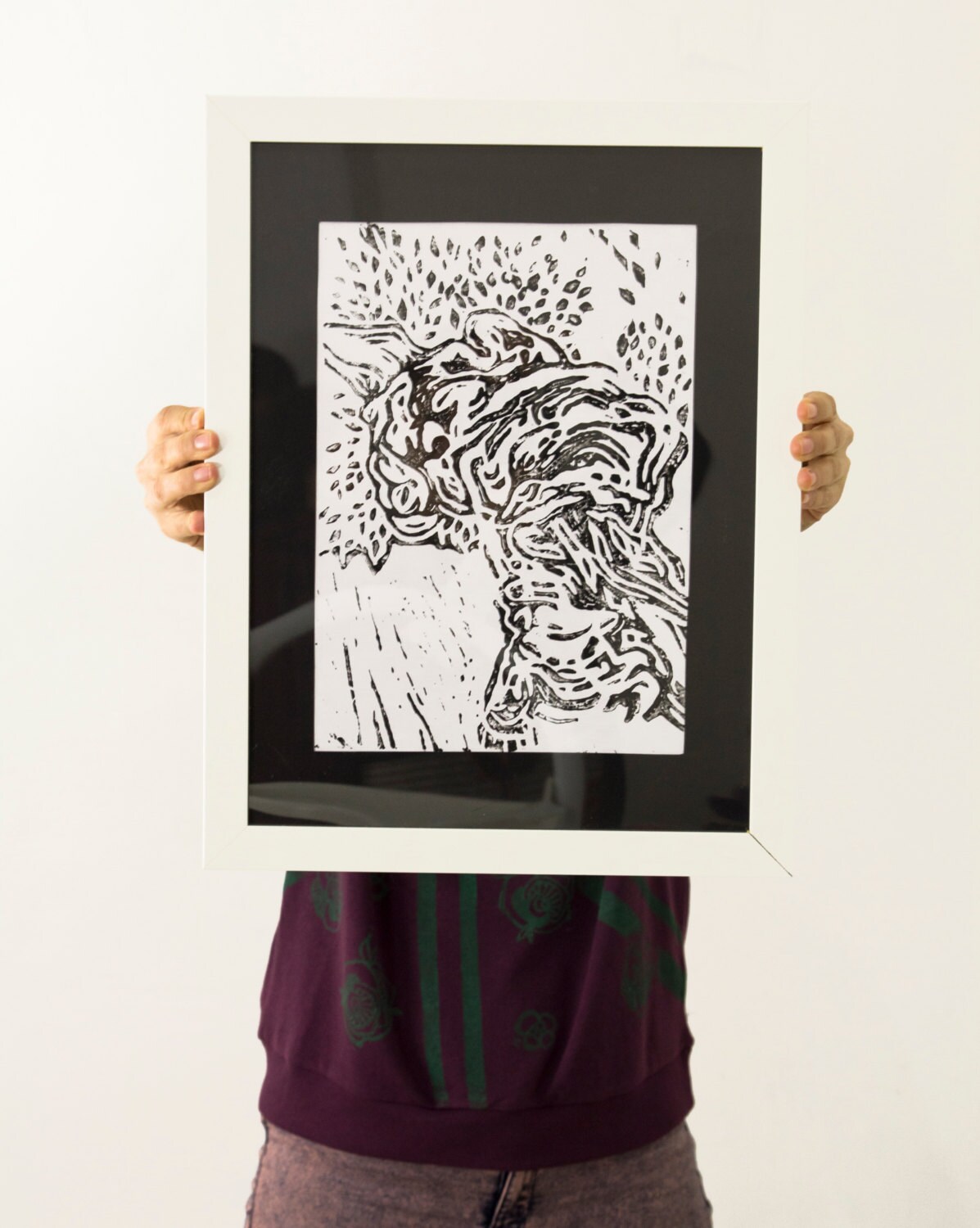 LINOCUT PRINT- Olive Tree- Artistic Print- Linogravure - Etsy