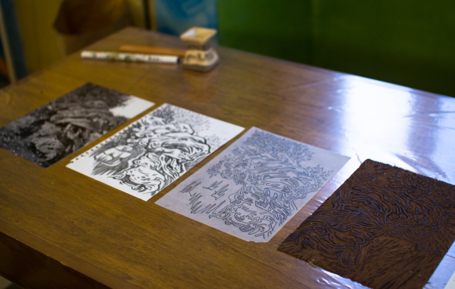 LINOCUT PRINT- Olive Tree- Artistic Print- Linogravure - Etsy