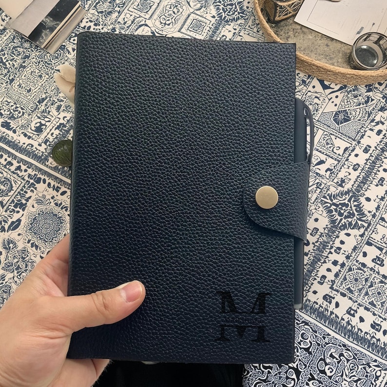 Personalized Engraved Leather Journal With Clasp, Custom Leather ...