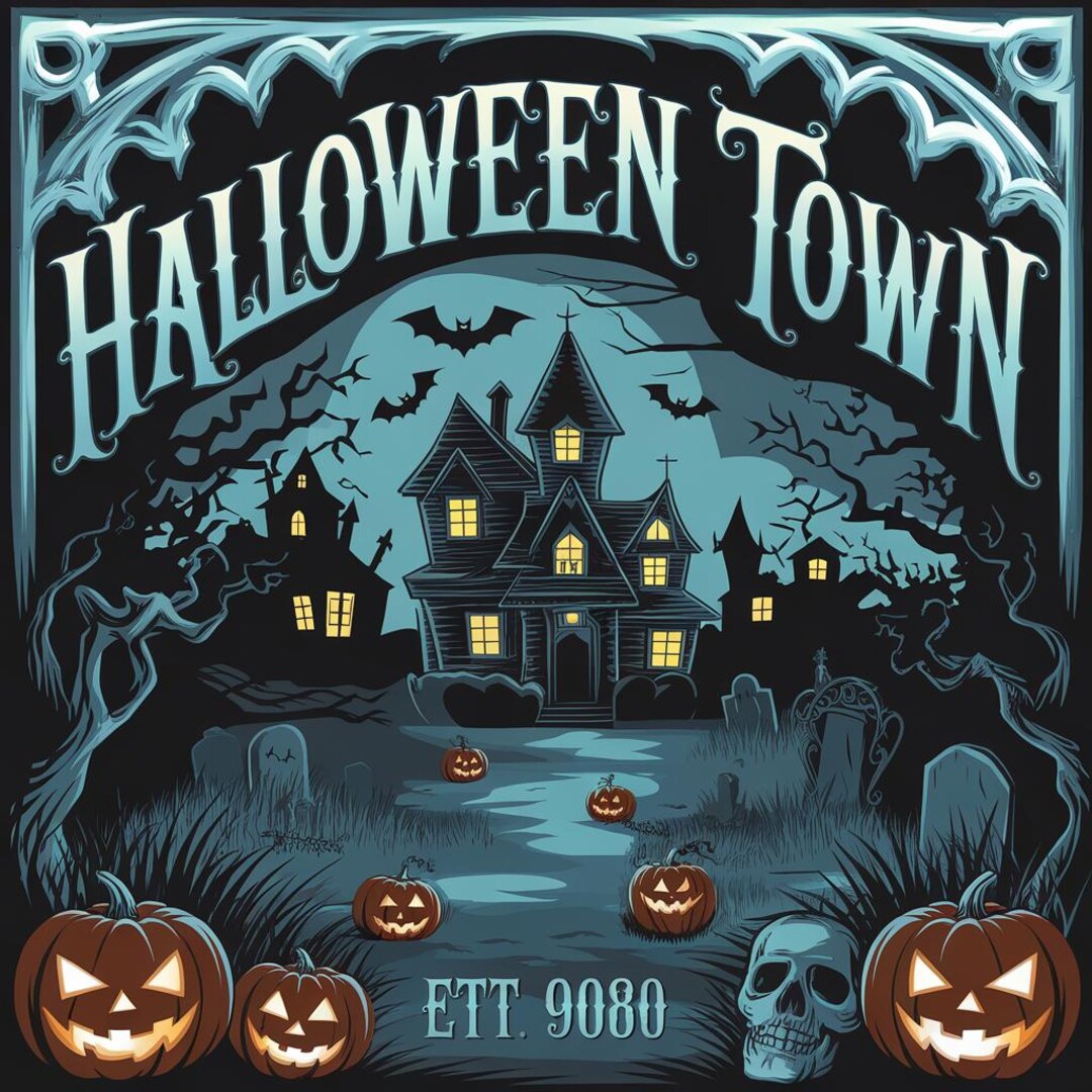 Halloweentown Est 1998 Vintage 90s Graphic T-shirt - Retro Comfort ...