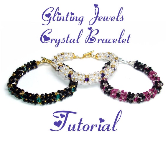 Items similar to Glinting Jewels Crystal Bracelet Tutorial - Pdf on Etsy