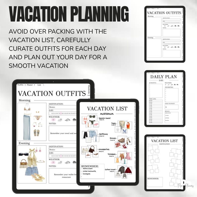 Digital Wardrobe Planner | Outfit Creator, Style Guide (PDF Download ...