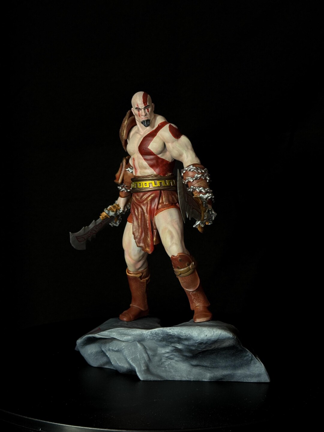 God of War Kratos Statue: Ghost of Sparta Figurine, Magnetic Base - Etsy UK