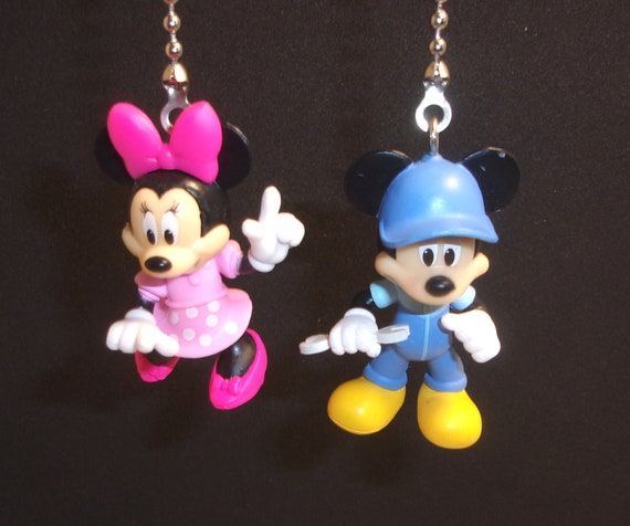 Mechanic Mickey Mouse and Minnie Mouse Ceiling Fan Pull Set - Etsy