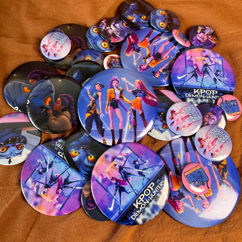 Buttons Kpop Demon Hunter - Etsy