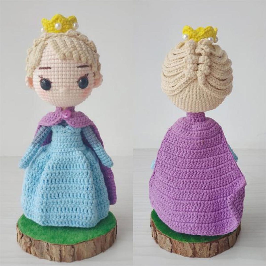 Elsa Amigurumi Doll – Crochet Pattern Inspired by Frozen,crochet Elsa ...