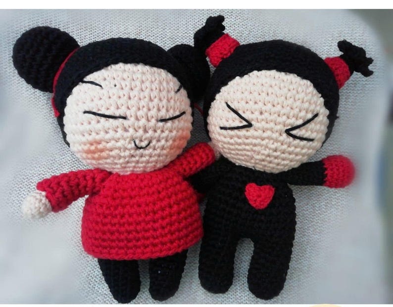 Pucca and Garu Amigurumi – Crochet Couple Doll Pattern Pdf,crochet ...
