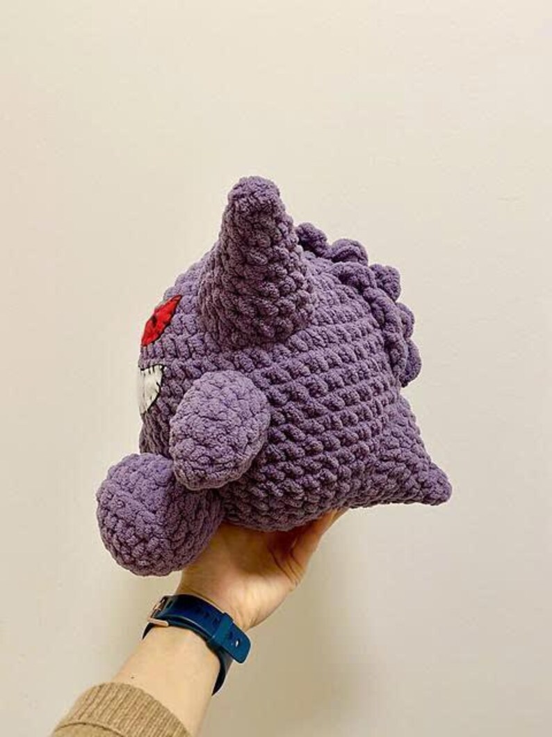 Gengar Crochet Pattern – Amigurumi Ghost Pokémon Plush Pdf,gengar ...