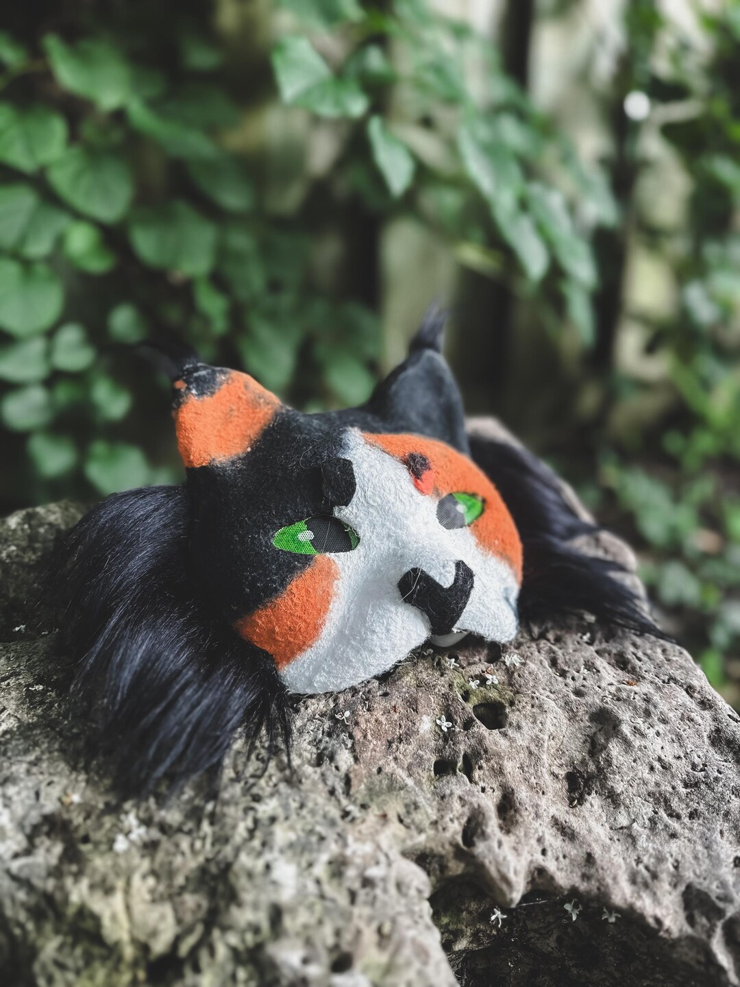 Calico Cat Mask (therian Mask) - Etsy