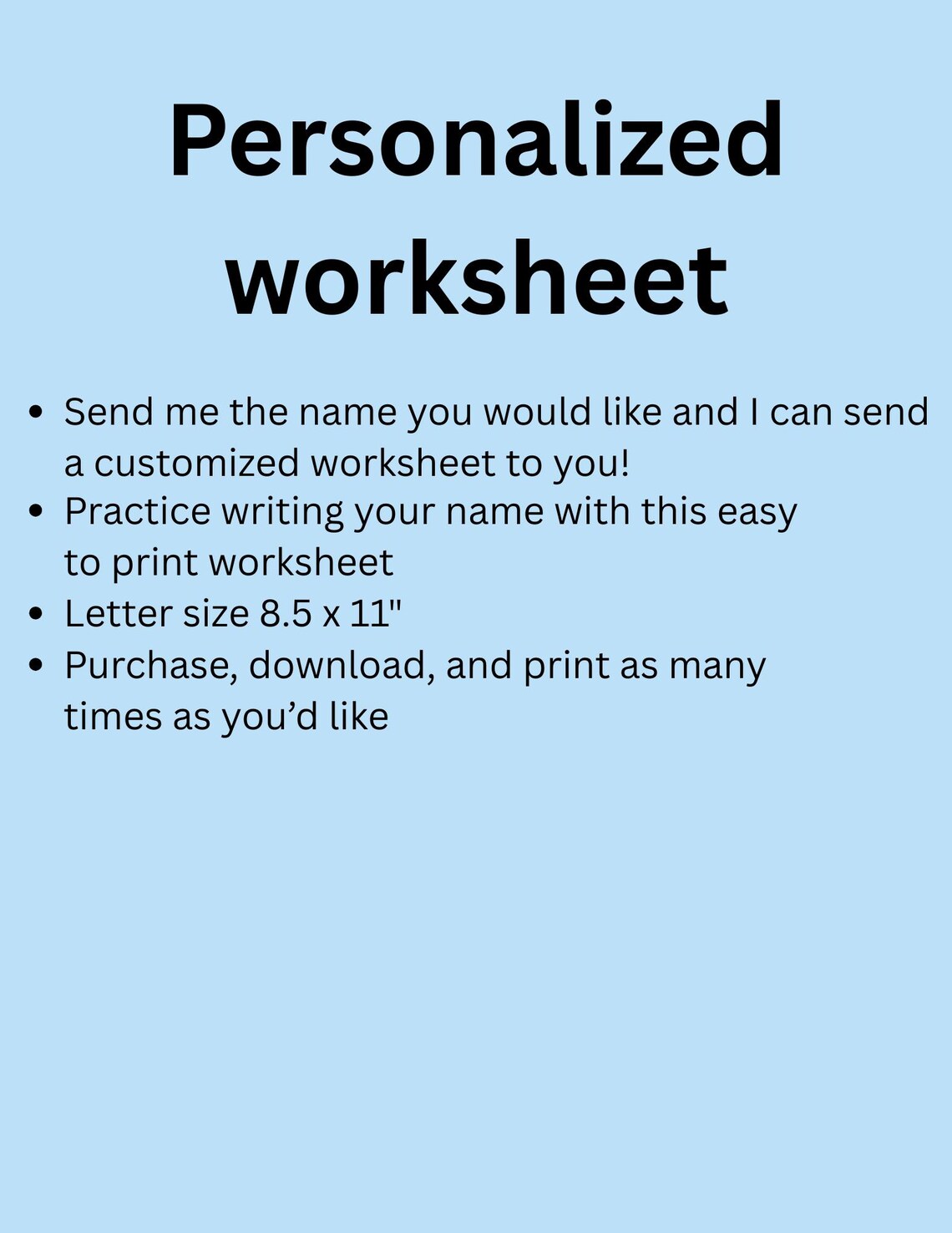 Personalized Name Tracing Worksheet | Preschool Handwriting Practice ...