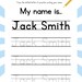 Personalized Name Tracing Worksheet | Preschool Handwriting Practice ...