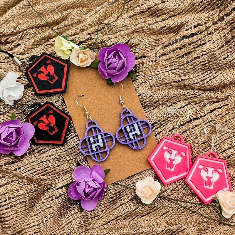 Kpop Demon Hunter Earring 3 D Print - Etsy Canada