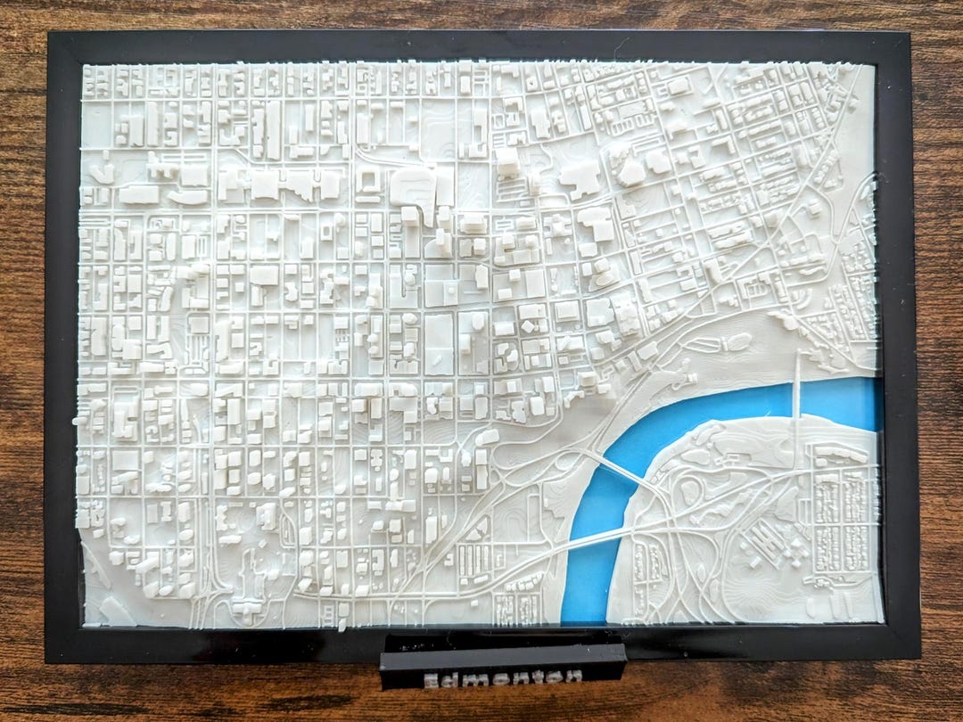 Edmonton 3D City Map | Miniature Edmonton Model | Alberta Souvenir ...