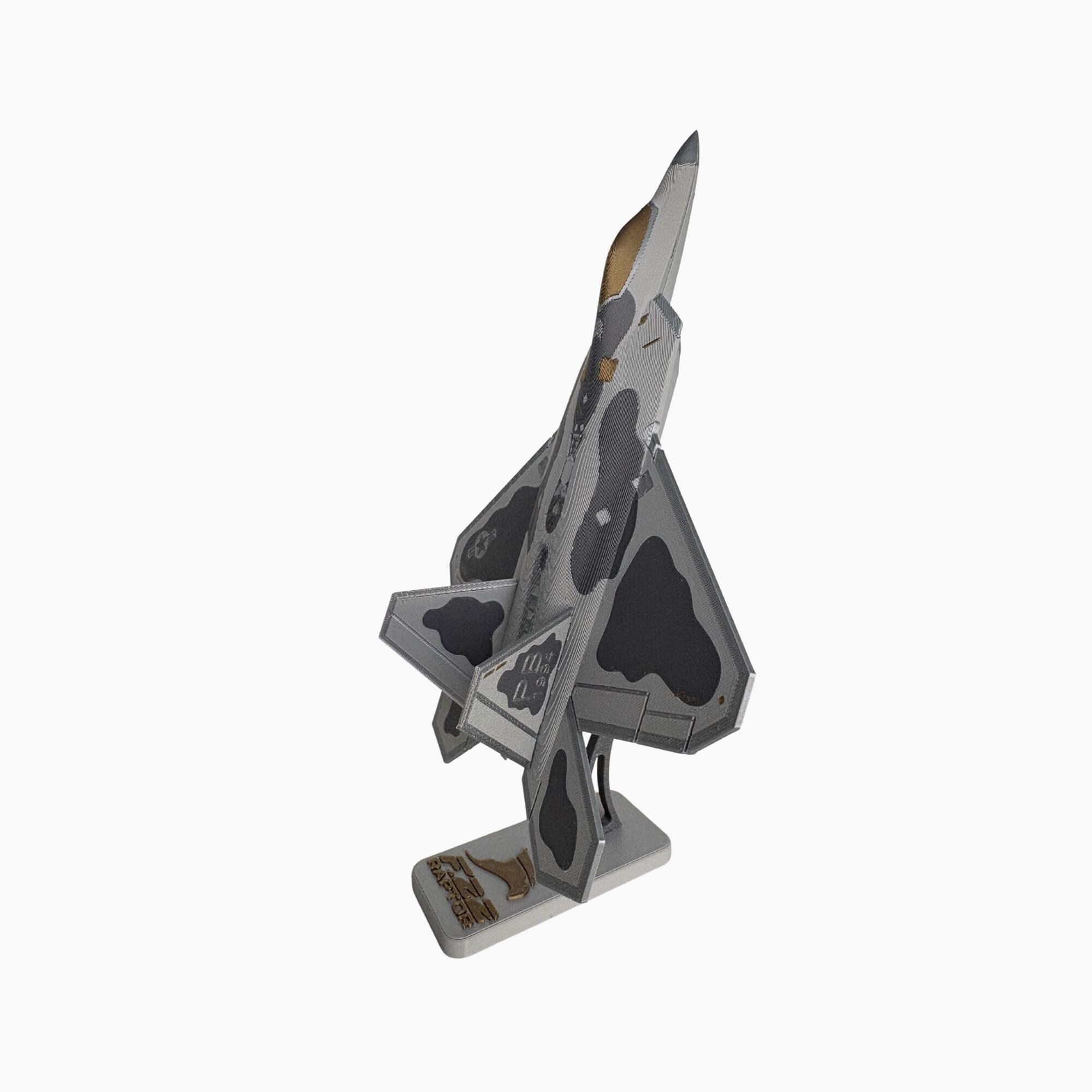 F-22 Raptor: 3D Printed Plane | US Air Force | Desk Decor | Gifts for ...