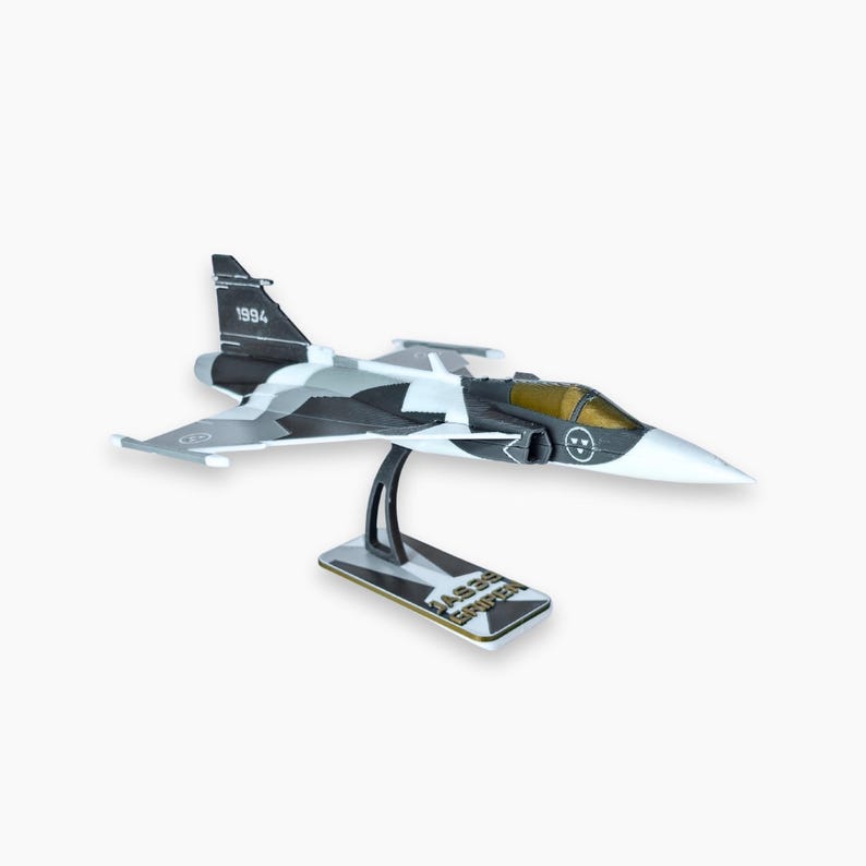 JAS39 Gripen Model Kit – 3D Printed Jet Fighter, Collectible Aviation ...