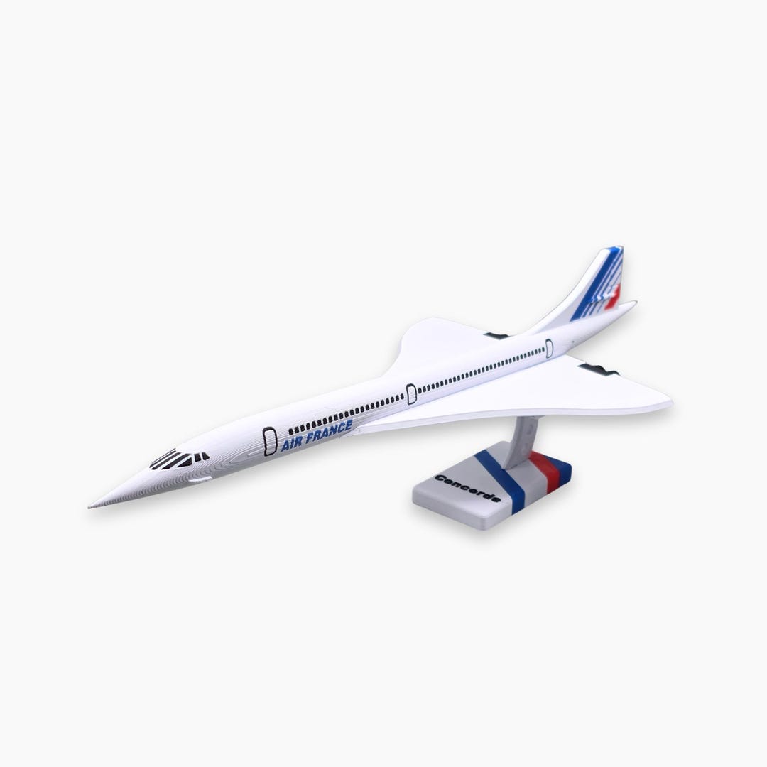 Concorde Air France: 3D Printed Plane | Supersonic Jet | Desk Decor ...