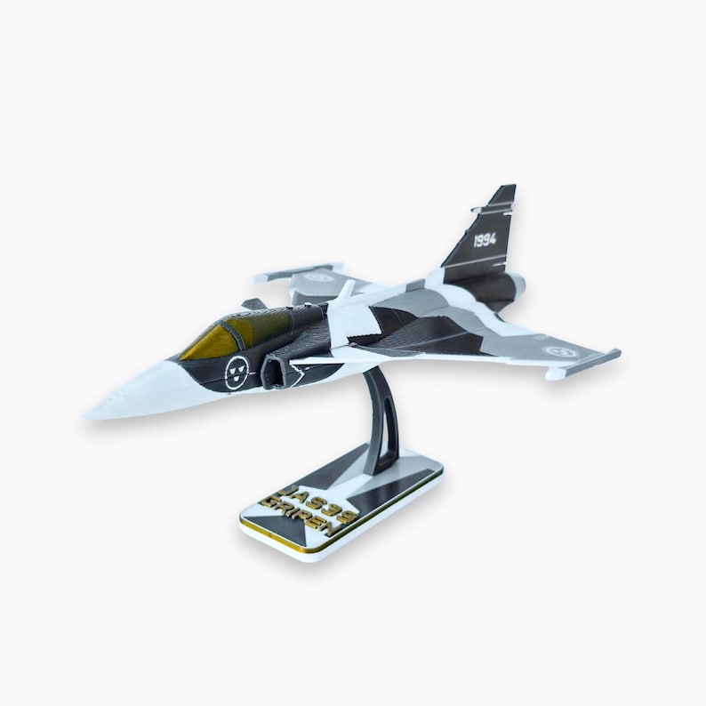 JAS39 Gripen Model Kit – 3D Printed Jet Fighter, Collectible Aviation ...