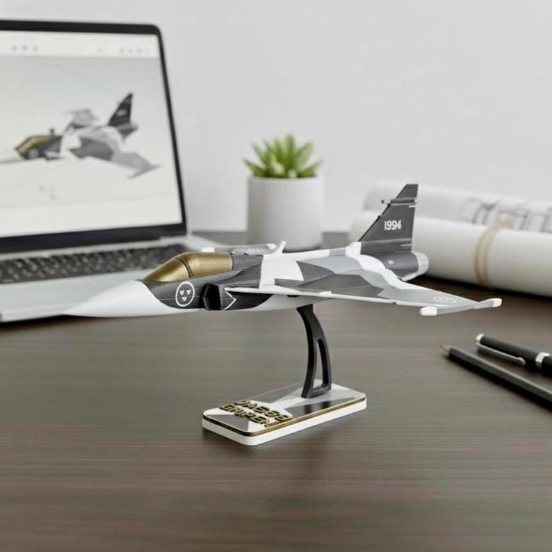 JAS39 Gripen Model Kit – 3D Printed Jet Fighter, Collectible Aviation ...