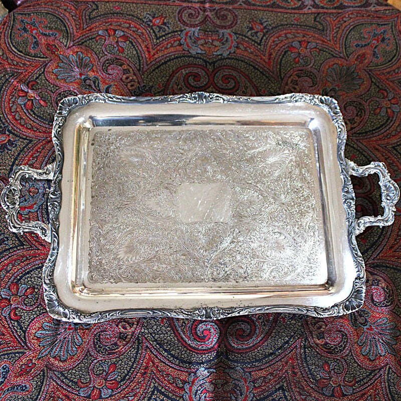 Heavy Silver Tray - Etsy