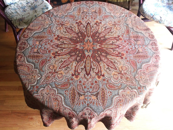 Paisley Table Topper, Furniture Throw, Antique Hand L… - Gem