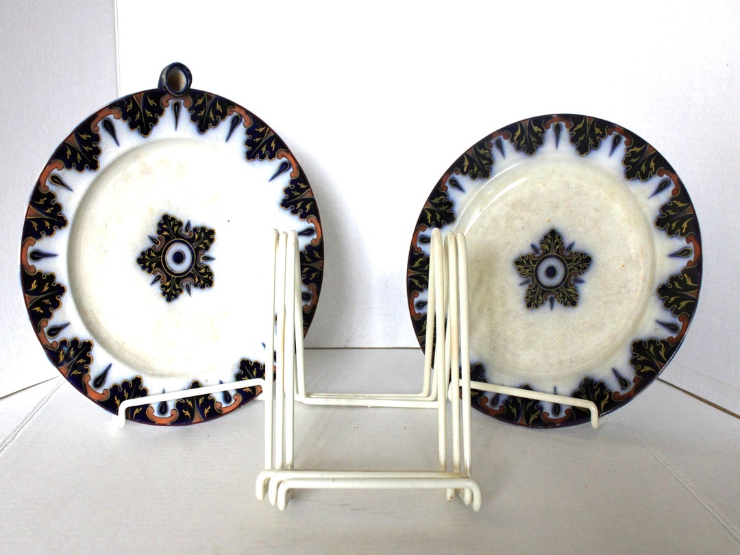 4 Vintage Wire Display Stands, White Plate Holders, Multi-functional - Etsy