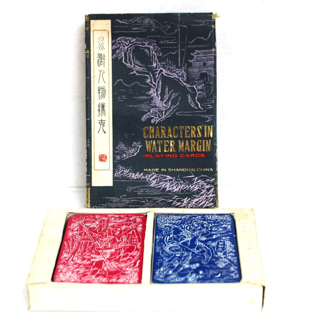 Vintage Chinese Playing Cards - Double Deck in Box - Etsy