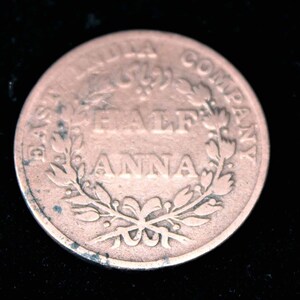 1835 Half Anna Copper Coin-east India Company - Etsy