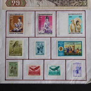 Vintage Burma(myanmar)postage Stamp and Coin Collection - Etsy