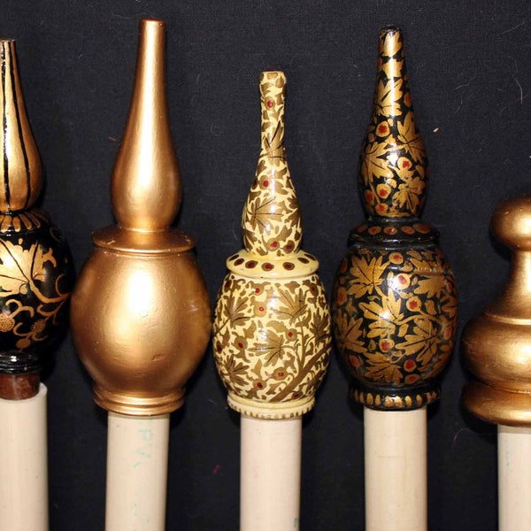 Wooden Finials - Etsy