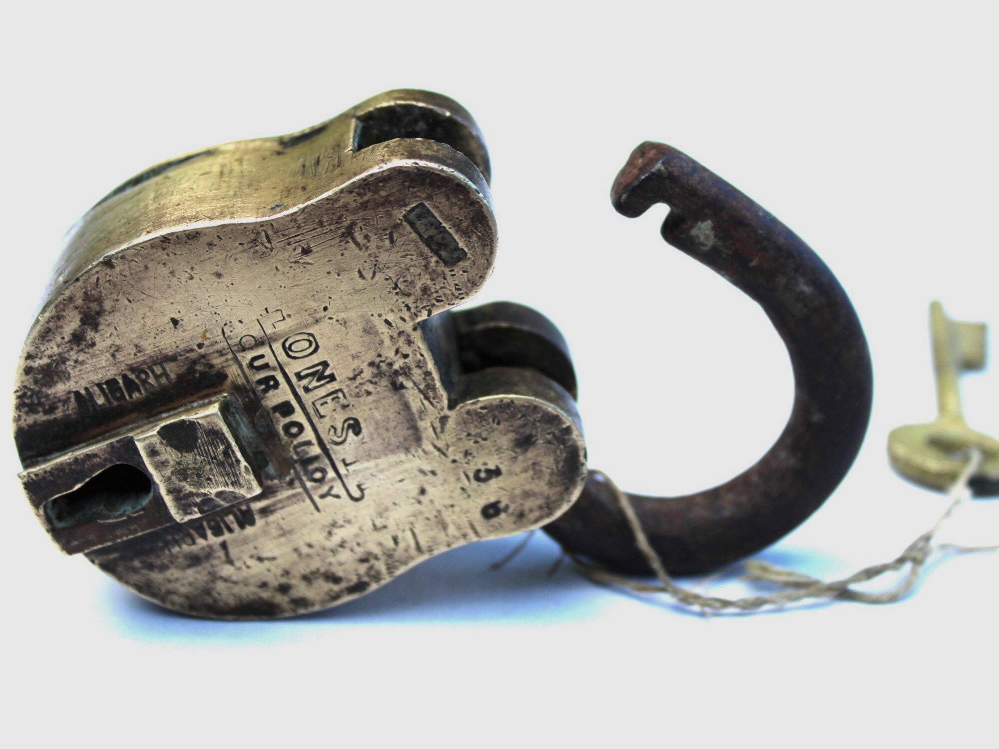 Vintage Brass Padlock From Aligarh, India-functioning HONESTY Lock - Etsy