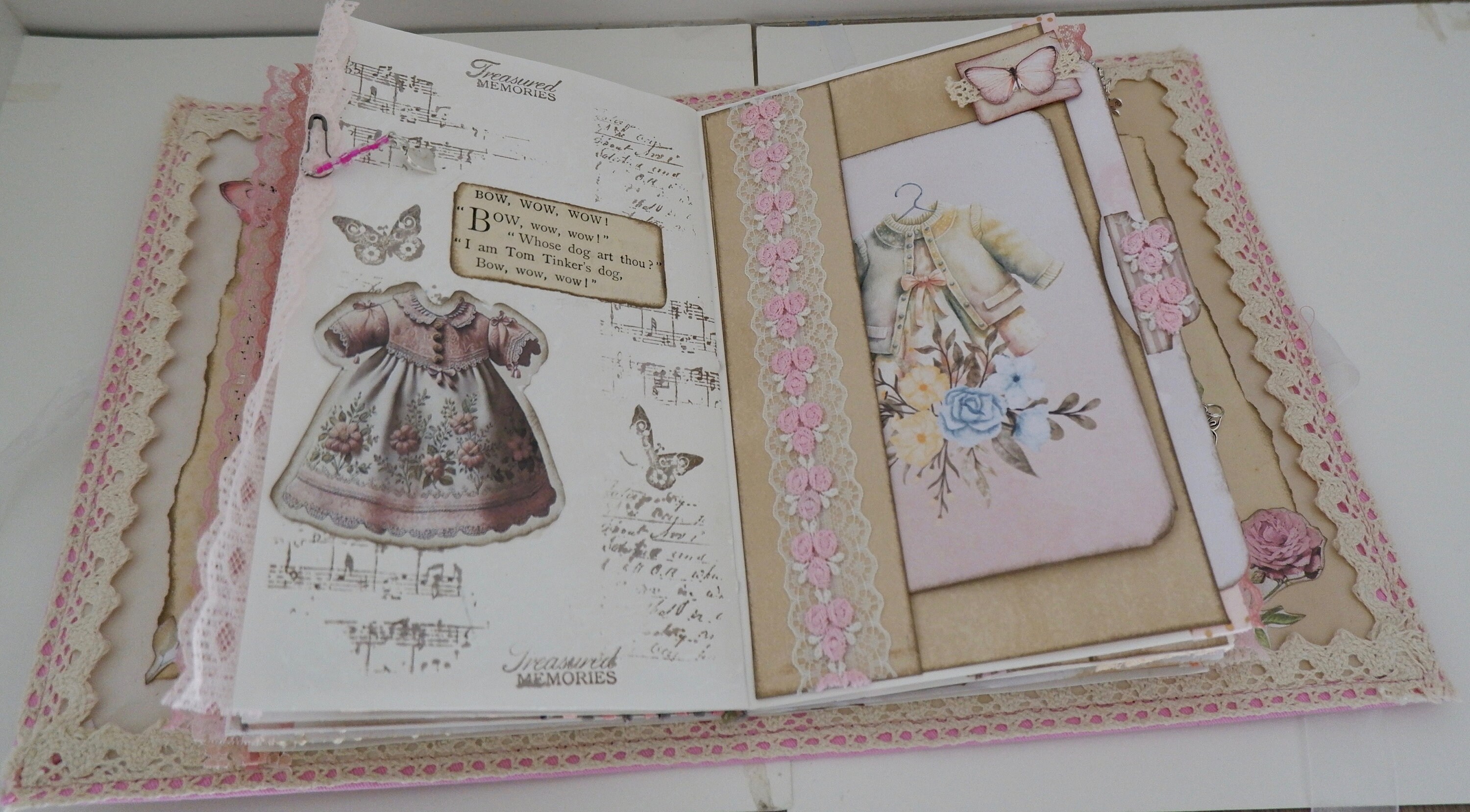 NURSERY RHYMES, Baby Girl Album, Memory Book, Journal, One of a Kind - Etsy