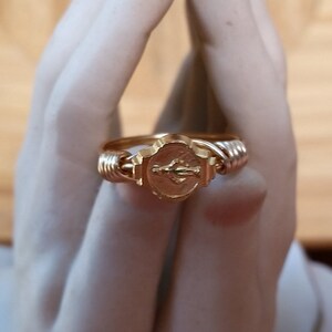 Miraculous Medal Wire Wrapped Ring - Virgin Mary - Catholic Ring - Etsy