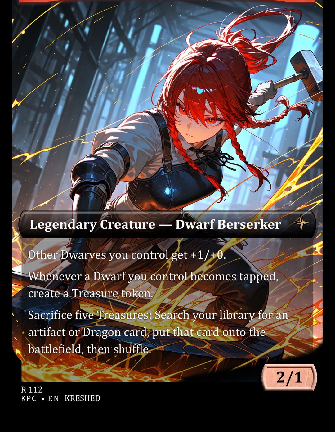 Magda, Brazen Outlaw - Waifu Proxy FOIL - Etsy