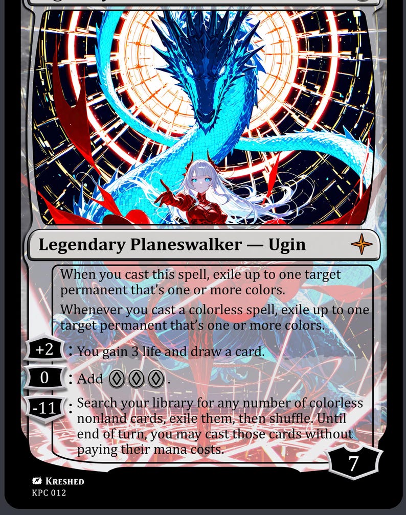 Ugin, Eye of the Storm - Waifu Proxy FOIL - Etsy