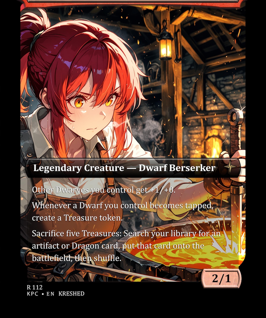 Magda, Brazen Outlaw - Waifu Proxy FOIL - Etsy